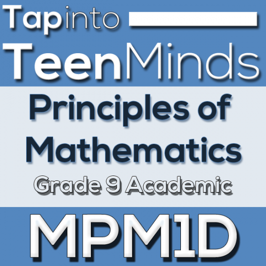 MPM1D | Principles of Mathematics | Grade 9 Academic | Tecumseh Vista