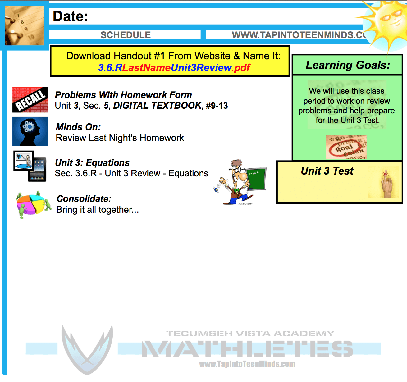 3.6.R Solving Equations Unit 3 Review | MPM1D Grade 9 Academic Math