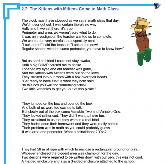 2.4 - Kittens With Mittens Investigations | MFM1P Grade 9 Applied Math Help