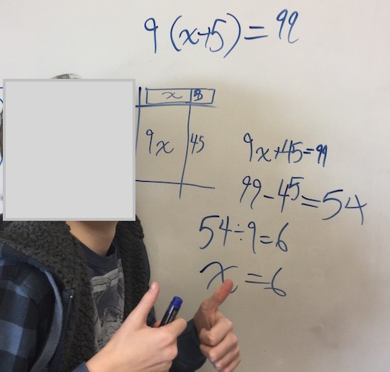 9 Times X 5 Equals 99 Number Sense Algebra And Distribution Student 9 Times X 5 Equals 99 Number Sense Algebra And Distribution Student