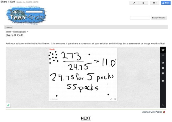 Creating Interactive Math Tasks With Google Sites