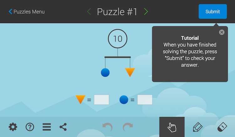 SolveMe Mobile Solving Equations Puzzle 1 - Tap Into Teen Minds
