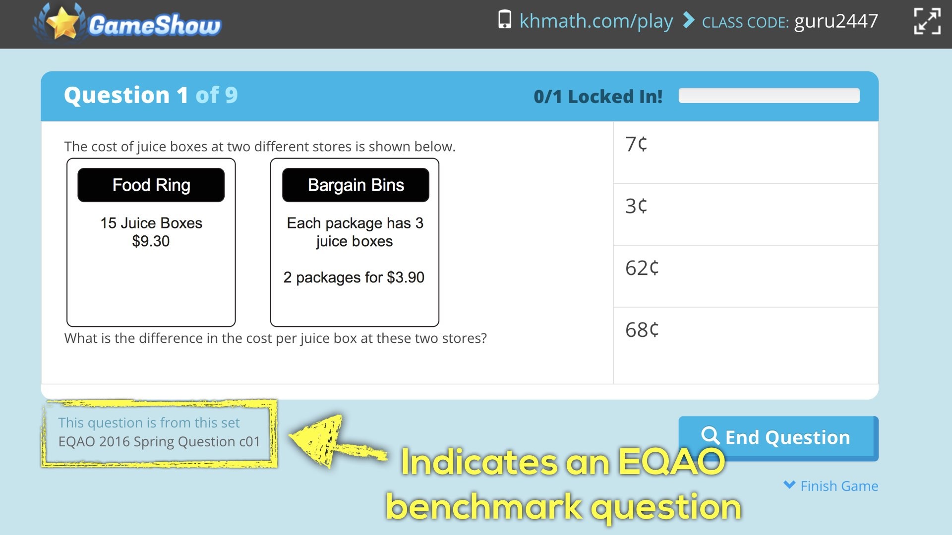 EQAO Benchmark Tool Added to Knowledgehook Gameshow | Spark Curiosity to Fuel Sense Making